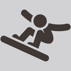 Snowboard icon Royalty Free Vector Image - VectorStock