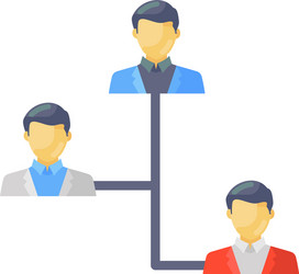 Team hierarchy Royalty Free Vector Image - VectorStock
