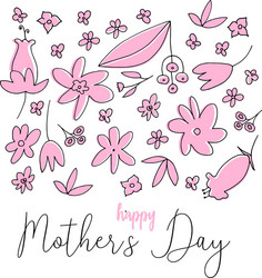 Floral happy mothers day Royalty Free Vector Image