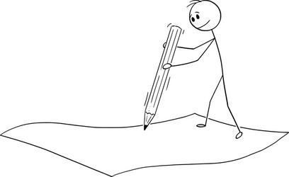 Stickman Writing Vector Images (81)