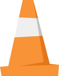 Road repair cone sign Royalty Free Vector Image
