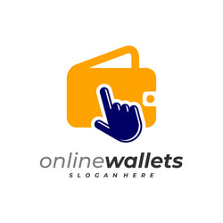 Click wallets logo design template creative Vector Image