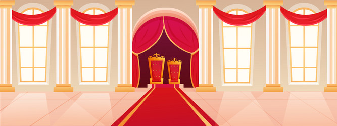 Ballroom or royal palace hall Royalty Free Vector Image