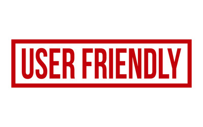 Red user friendly rubber stamp seal Royalty Free Vector