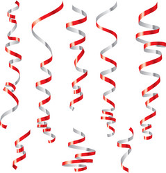 Holiday streamers Royalty Free Vector Image - VectorStock