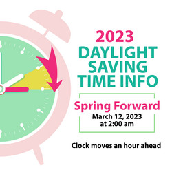 Calendar with date of spring forward march 9 2025 Vector Image