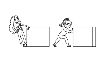 Push Pull Cartoon Vector Images (over 310)