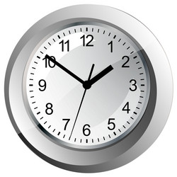 Wall mounted digital clock Royalty Free Vector Image