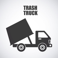 Trash truck design Royalty Free Vector Image - VectorStock