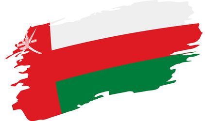 Oman flag Royalty Free Vector Image - VectorStock