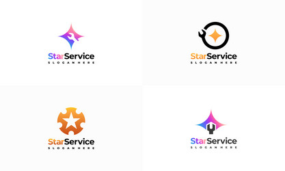 Service logo designs template wrench symbol Vector Image