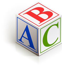 Brick abc Royalty Free Vector Image - VectorStock