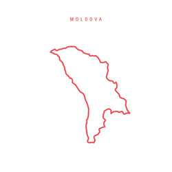 Square dots pattern map of moldova moldavian Vector Image