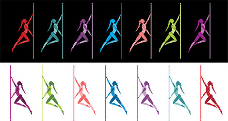 Pole dancer Royalty Free Vector Image - VectorStock