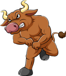 Strong bull Royalty Free Vector Image - VectorStock