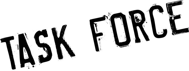 Task force rubber stamp Royalty Free Vector Image