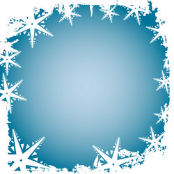 Winter snow icicle frosted icy blue borders Vector Image