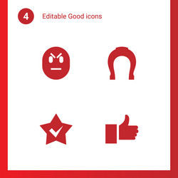 Good icons Royalty Free Vector Image - VectorStock