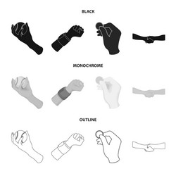 Isolated object animated and thumb symbol set Vector Image