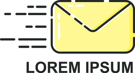 Logo template envelope icon Royalty Free Vector Image