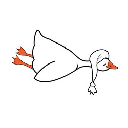 Sleeping Goose Vector Images (over 170)