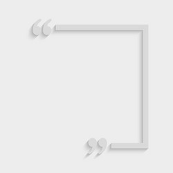 Quote blank empty form bracket Royalty Free Vector Image
