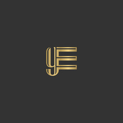 Alphabet letters initials logo ey ye e and y Vector Image