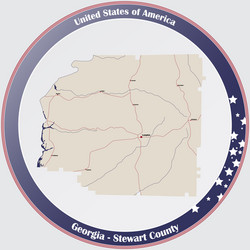 Georgia County Map Vector Images (over 1,900)