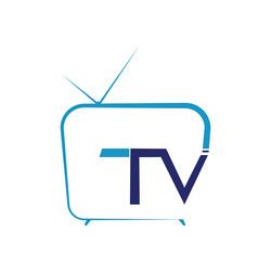 Tv logo Royalty Free Vector Image - VectorStock