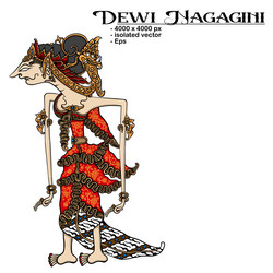 Wisanggeni wayangkulit Royalty Free Vector Image