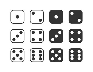 Roll dice and draw Royalty Free Vector Image - VectorStock