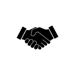 Handshake icon business handshake contact Vector Image
