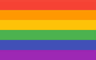 Lgbt rainbow colors and proud logo Royalty Free Vector Image