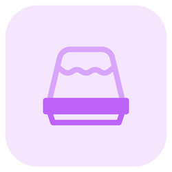 Condensed milk pudding with delicious dripping Vector Image