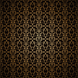 Vintage gold pattern Royalty Free Vector Image