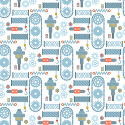 Machine parts different mechanism Royalty Free Vector Image