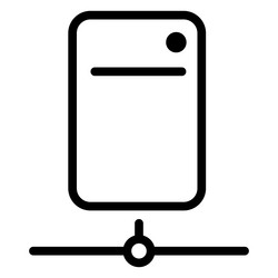 Server line icon Royalty Free Vector Image - VectorStock