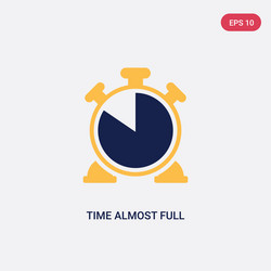 Two color battery almost full icon from Royalty Free Vector