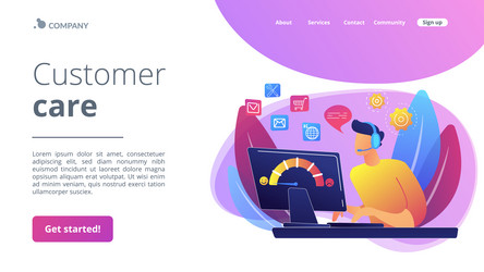 Helpdesk Landing Page Vector Images (over 420)