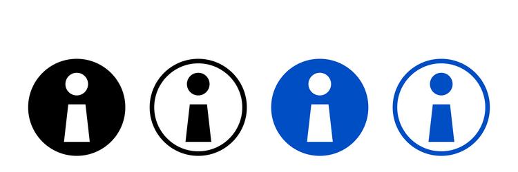 Question mark simple icon set for your design Vector Image