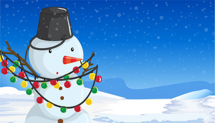 Winter Holiday Scene Clip Art