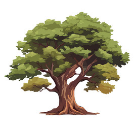 Nature big tree Royalty Free Vector Image - VectorStock