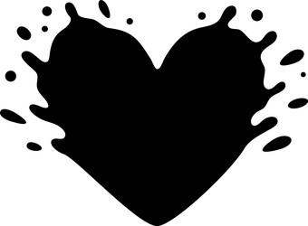 Ink splatter background abstract black paint Vector Image