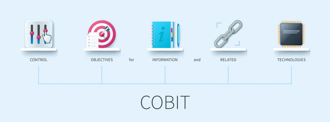 Cobit control objectives for information Vector Image