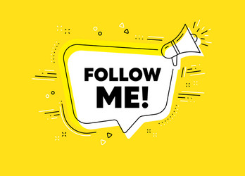 Follow me symbol special offer sign Royalty Free Vector