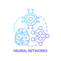 Unsupervised concept icon Royalty Free Vector Image