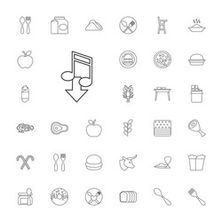 Eat icons Royalty Free Vector Image - VectorStock