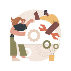 Cloud engineering abstract concept Royalty Free Vector Image