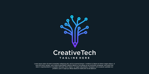 World tech logo design simple concept premium Vector Image