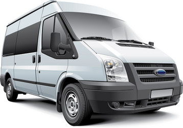 Ford transit passenger van swb l2h1 2014-2018 Vector Image